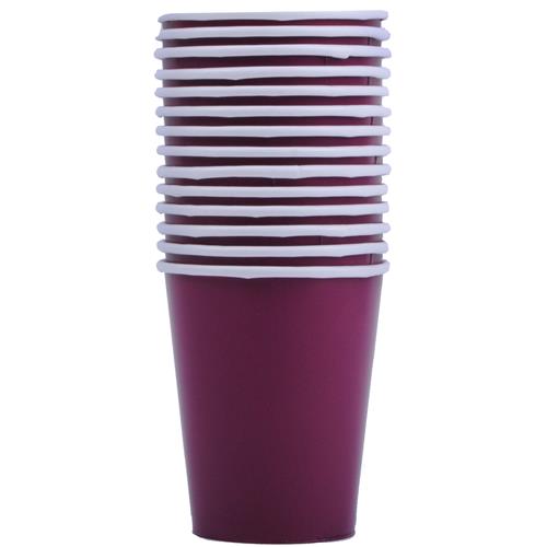 Wholesale Maroon Hot/Cold Cups 9 oz - GLW