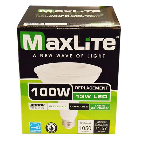 Wholesale Z13=100W PAR 38 LED FLOOD 40° DIMMABLE COOL WHITE - GLW