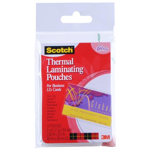 Wholesale Scotch Thermal Laminating Pouch ID Card 2.36""""x3. - GLW