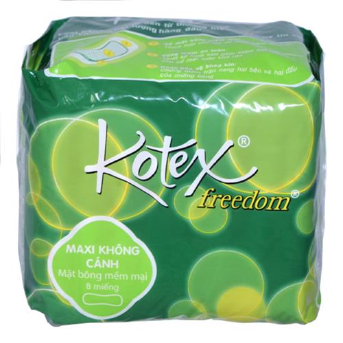 Wholesale Kotex Freedom Maxi-Pads 8ct - GLW
