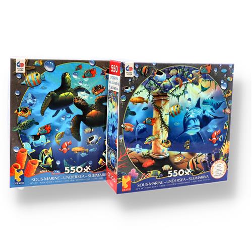 Wholesale Z550PC PUZZLE 4 ASSORTED UNDERSEA TITLES - GLW