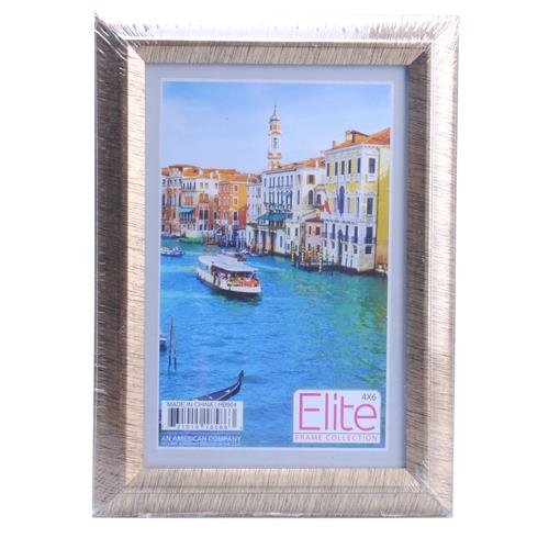 Wholesale Brushed Gold Stylish Plastic Photo Frame 4""""x6"""" - GLW