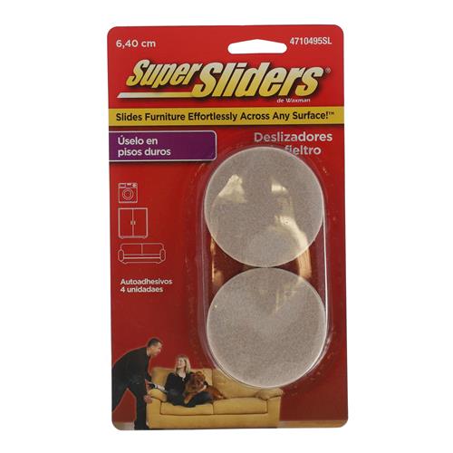 Wholesale Z4PC 2-1/2'' ROUND SUPER FELT SLIDERS SELF-STICK OATMEAL ...