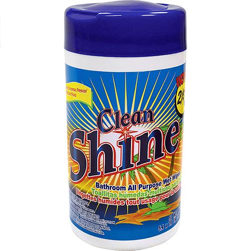 Wholesale Clean N Shine Bathroom Wipes Canister - GLW