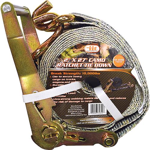 Wholesale 2''x27'' CAMO RATCHET TIE DOWN - GLW