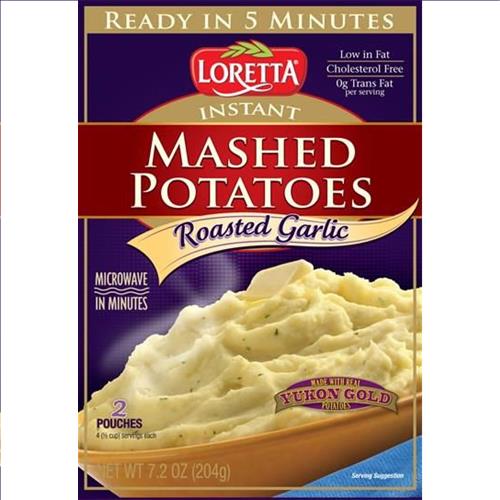 Wholesale Loretta Instant Mashed Potatoes Roasted Garlic Flavor exp 6 ...