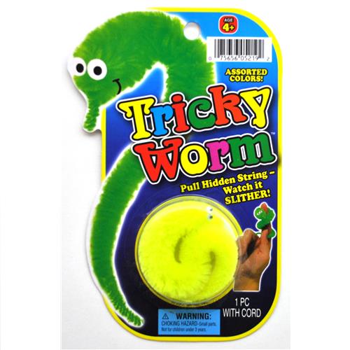 Wholesale Tricky Worm Slithers with Hidden String Assorted - GLW