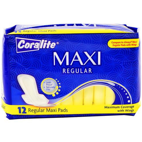 Wholesale Coralite Regular Maxi Pads with Wings (Always with - GLW