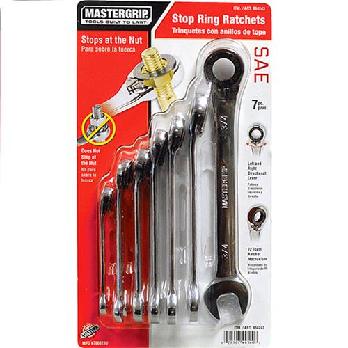 Wholesale Z7PC STOP RING RATCHETING WRENCH SET - GLW