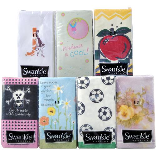 Wholesale Swankie Pocket Tissue - 5 Assorted Prints - GLW