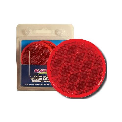 Wholesale Z2pk 2"" RED ROUND REFLECTORS SELF ADHESIVE - GLW