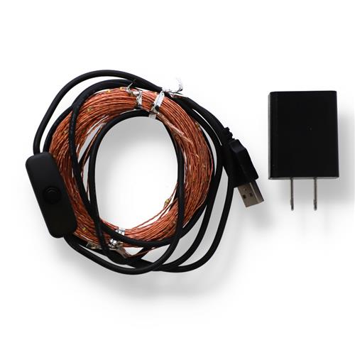 Wholesale z66ft STRING LIGHT COPPER FAIRY USB POWER & PLUG - GLW