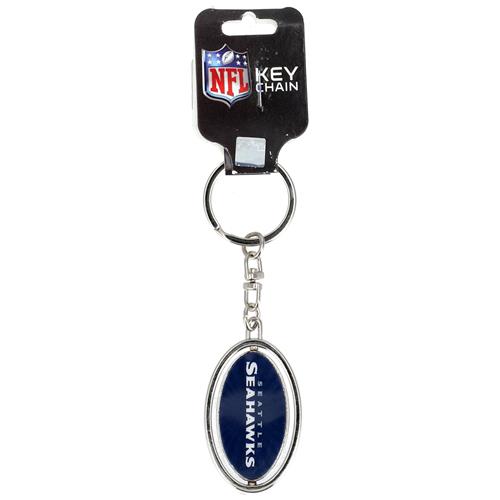 Wholesale ZNFL SEAHAWKS 12TH MAN KEYCHAIN SPINNER - GLW