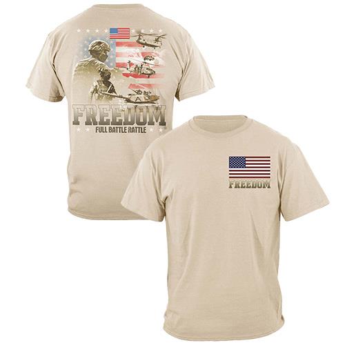Wholesale Z2XL FREEDOM FULL BATTLE RATTLE T-SHIRT - GLW