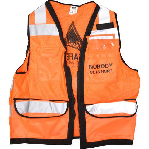 Wholesale ZHi Vis FR Vest, Sz 4X Kiewit Nobody Gets Hurt Logo, Hvo - GLW