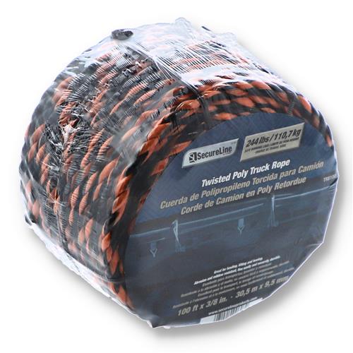 Wholesale Z100'x3/8'' TWISTED POLY TRUCK ROPE - GLW