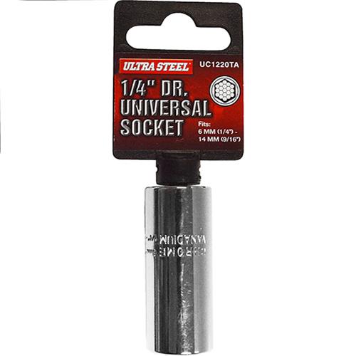 Wholesale Ultra Steel 1/4" Drive Univeral Socket - GLW
