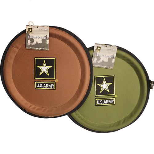 Wholesale US Army Frisbee Dog Toy with Squeak - GLW